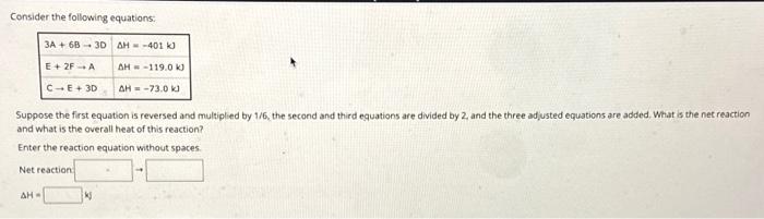 Solved Consider the following equations: Suppose the first | Chegg.com