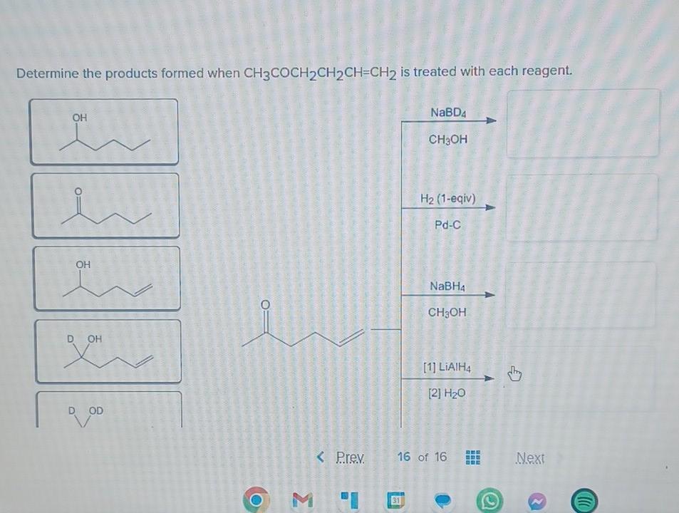 Solved Determine the products formed when CH3COCH2CH2CH=CH2 | Chegg.com