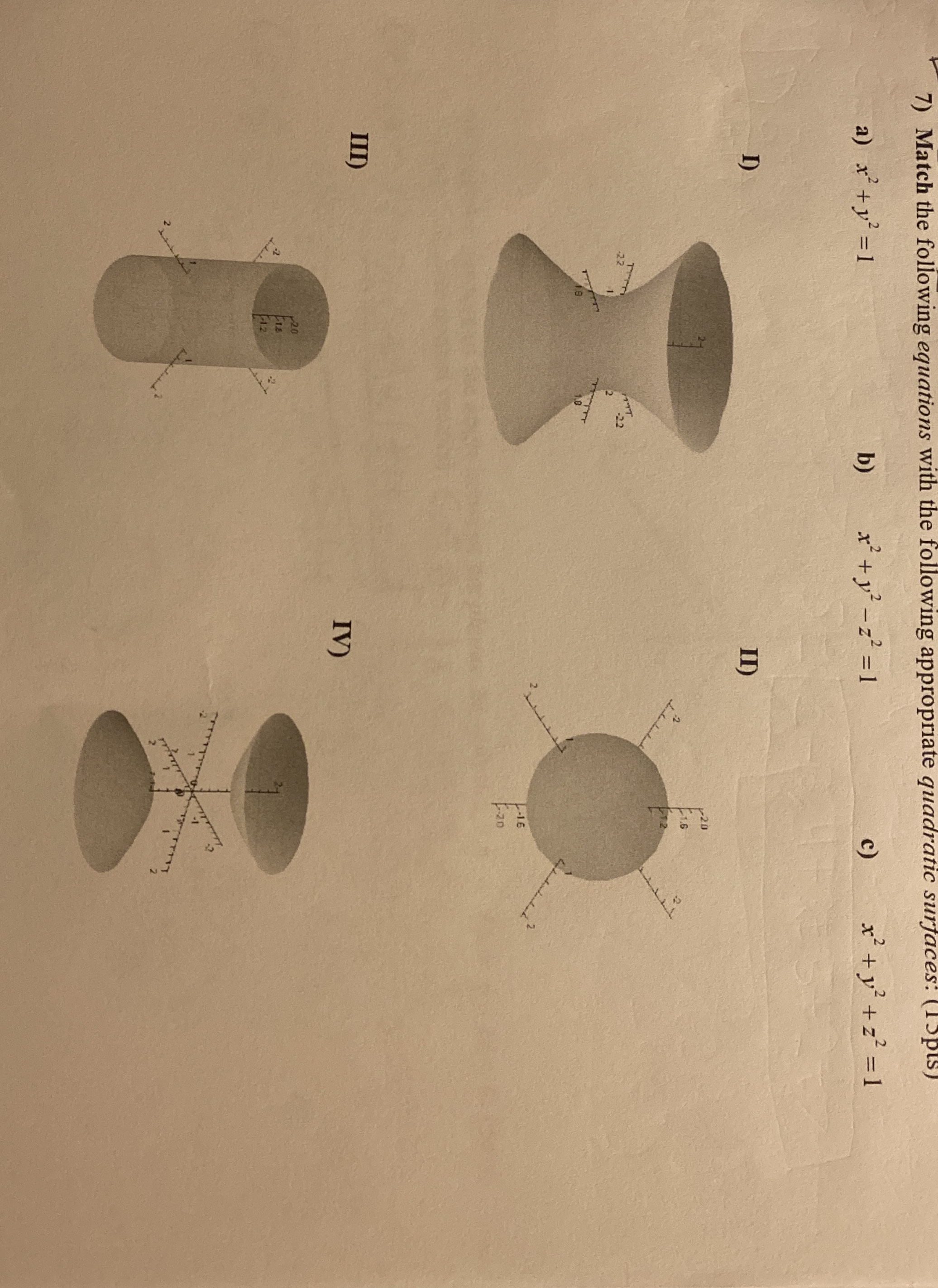 Solved Match the following equations with the following | Chegg.com