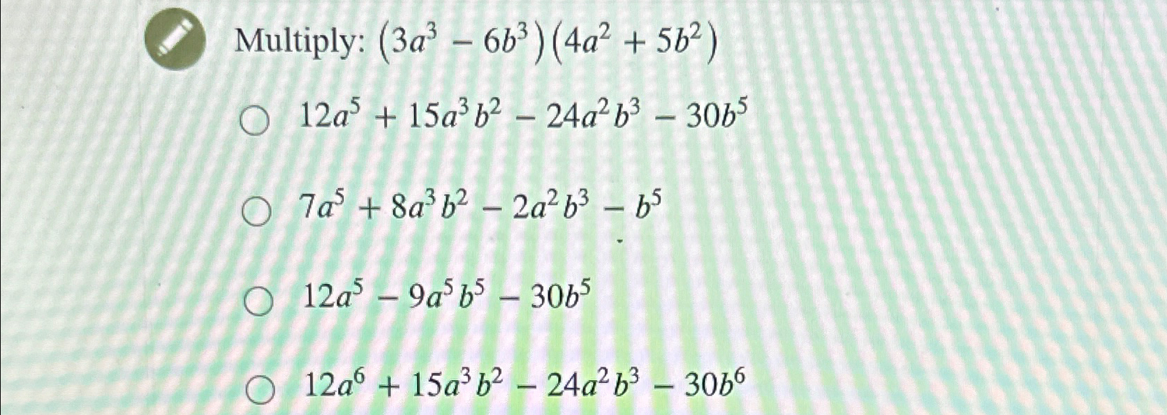Solved Multiply: | Chegg.com