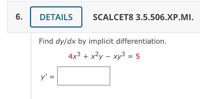 Solved Differentiate. f(x)=x+ex3−xex f′(x)=Find dy/dx by | Chegg.com