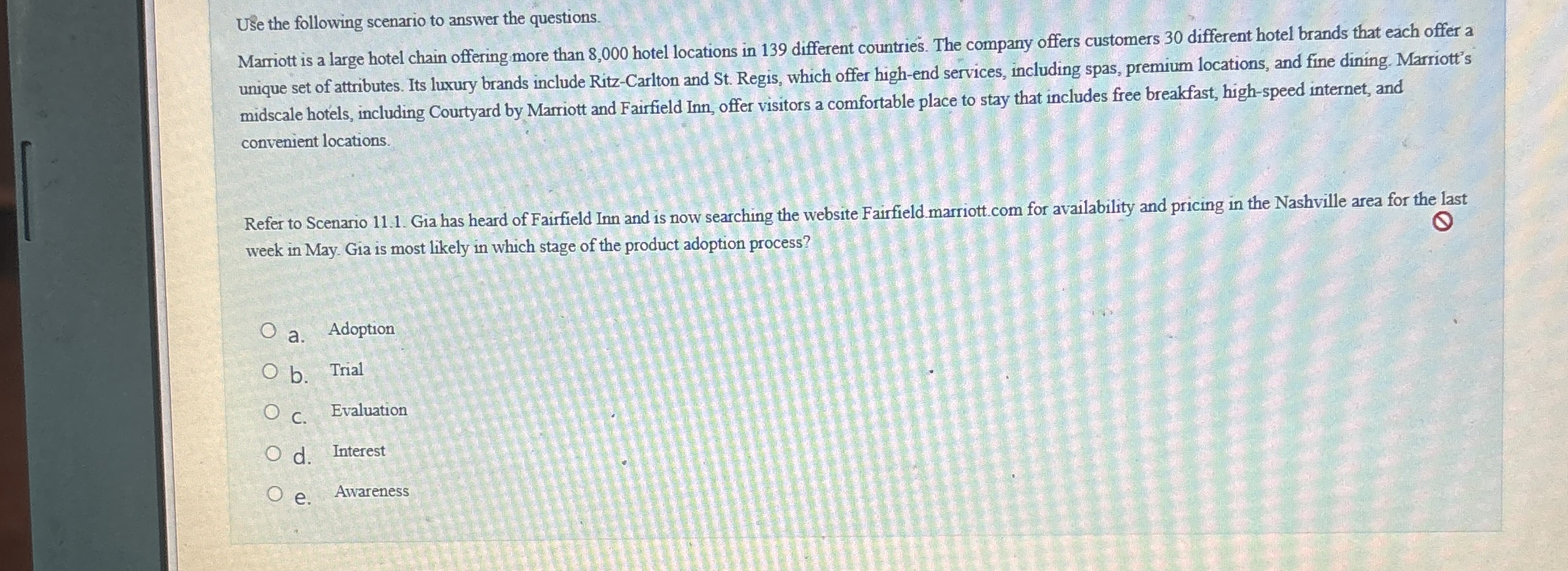 Solved Use the following scenario to answer the | Chegg.com