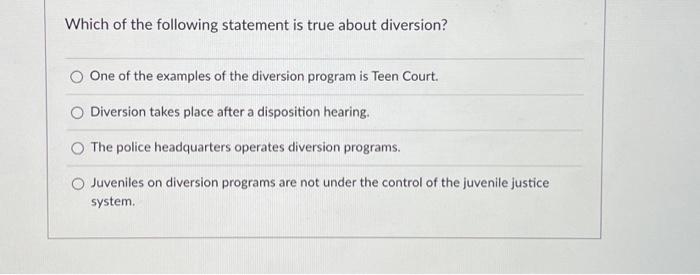 Solved Which of the following statement is true about | Chegg.com