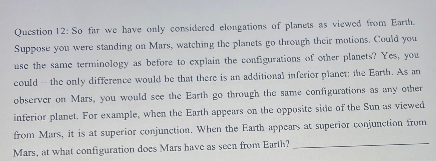 Solved Question 12: So far we have only considered | Chegg.com