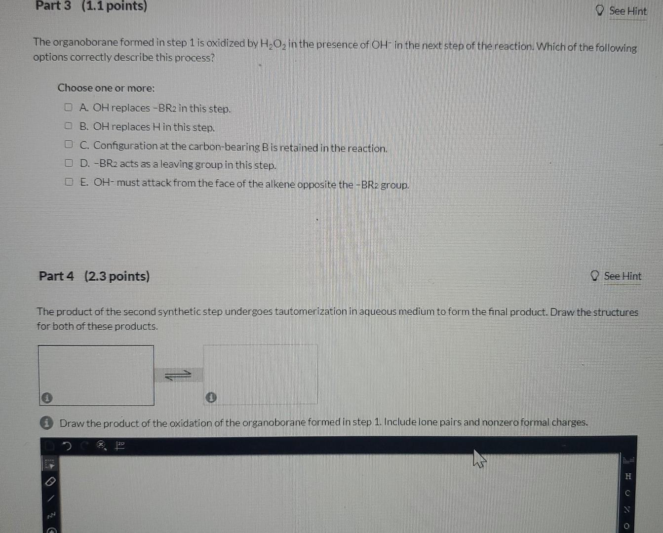 Solved 1-Propyne reacts with diisiamylborane, followed by | Chegg.com