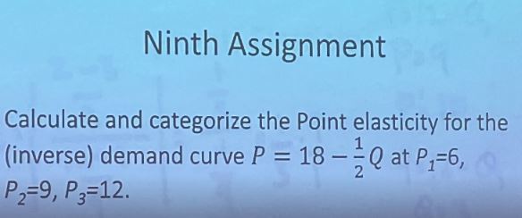 Solved Ninth AssignmentCalculate and categorize the Point | Chegg.com