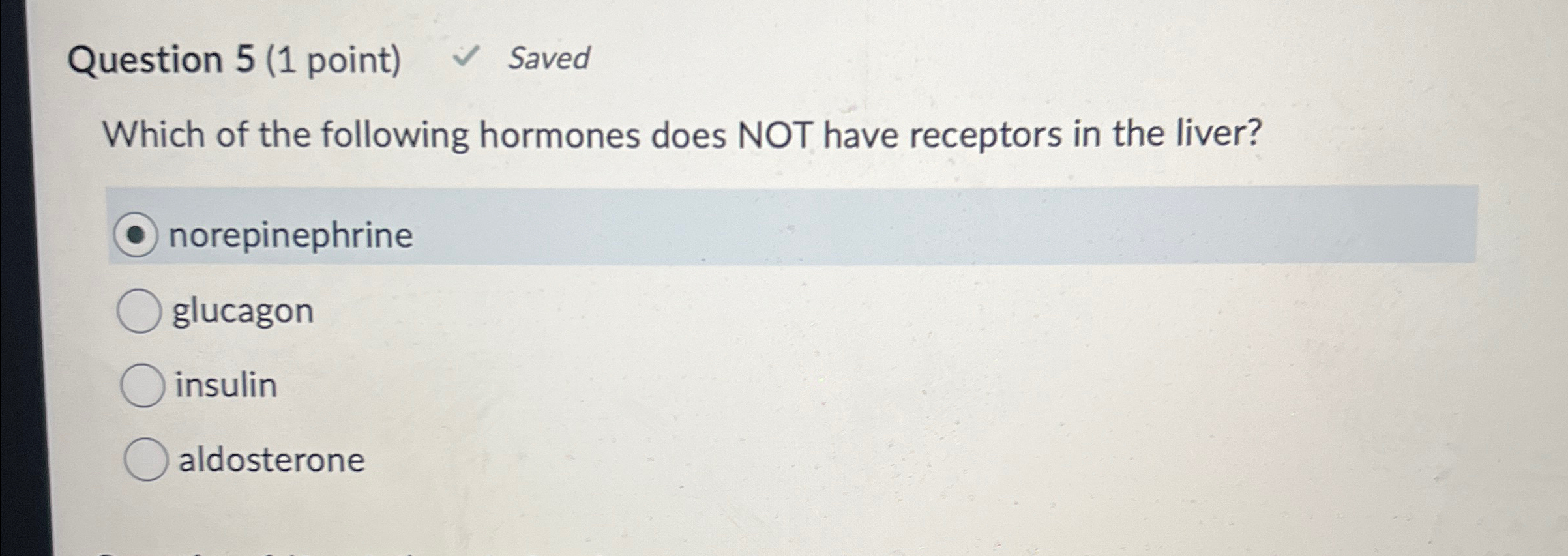 Solved Question 5 (1 point) SavedWhich of the following | Chegg.com Solved Question 5 (1 point) SavedWhich of the following | Chegg.com