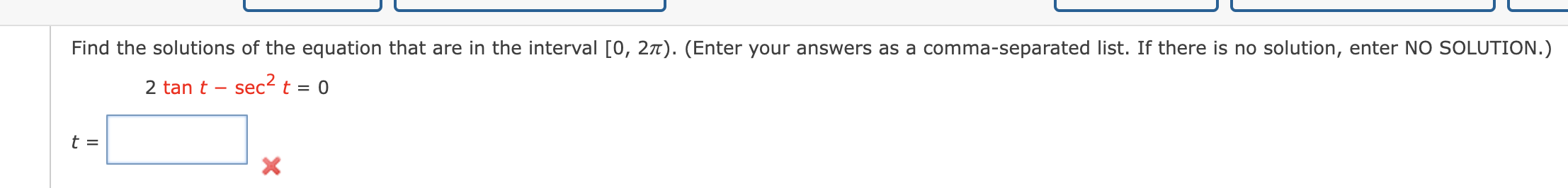 Solved Find the solutions of the equation that are in the | Chegg.com