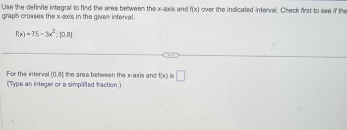 Solved Use the definite integral to find the area between | Chegg.com