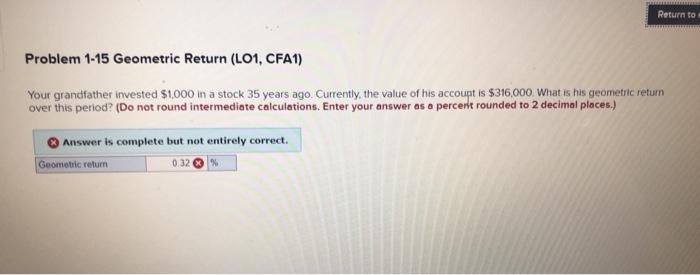 Solved Problem 1-6 Calculating Variability (L04, CFA2) The | Chegg.com