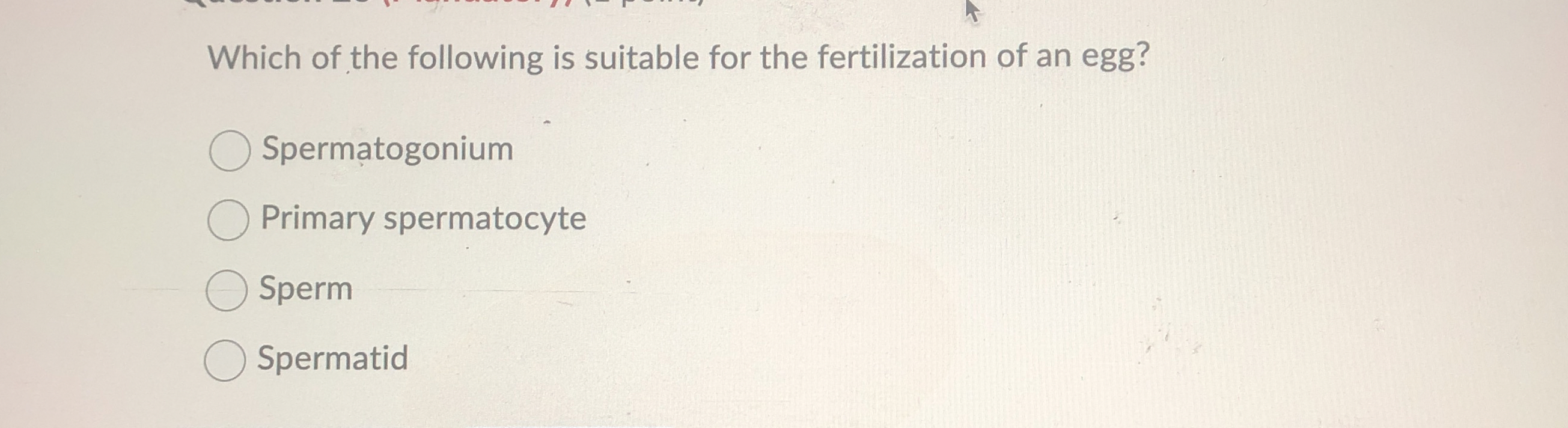 Solved Which of the following is suitable for the | Chegg.com