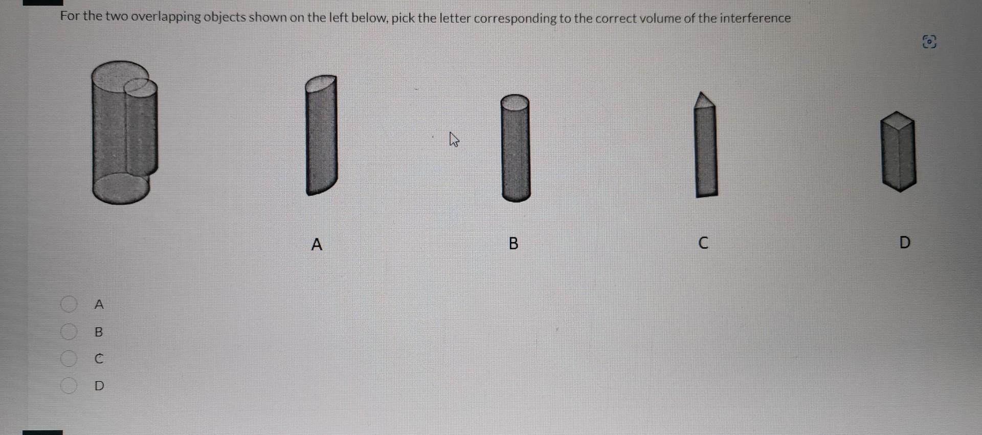 Solved For the two overlapping objects shown on the left | Chegg.com