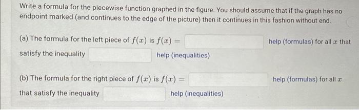 Solved Write a formula for the piecewise function graphed in | Chegg.com