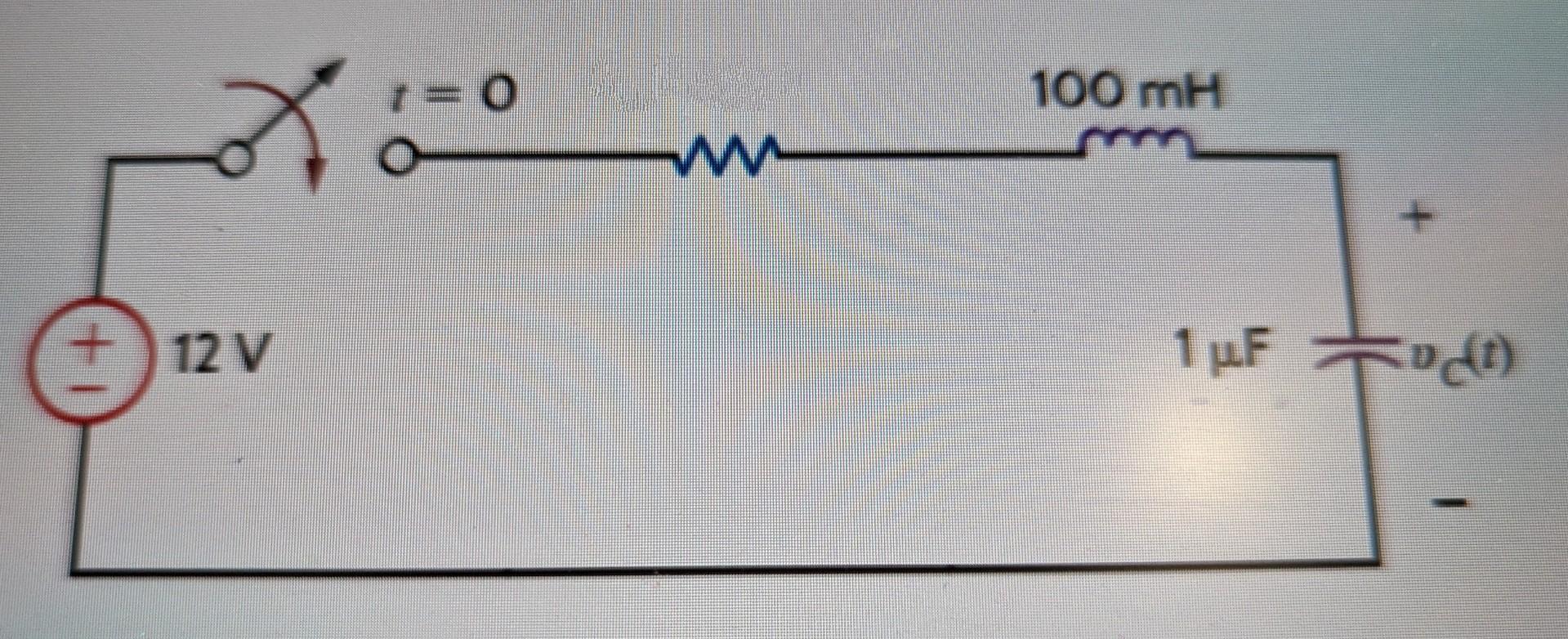 Solved calculate the Vc when t=infinity, resistance is | Chegg.com