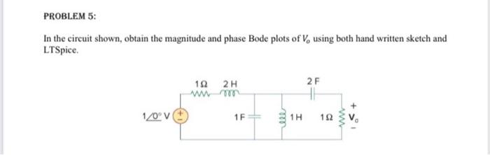 Solved In the circuit shown, obtain the magnitude and phase | Chegg.com