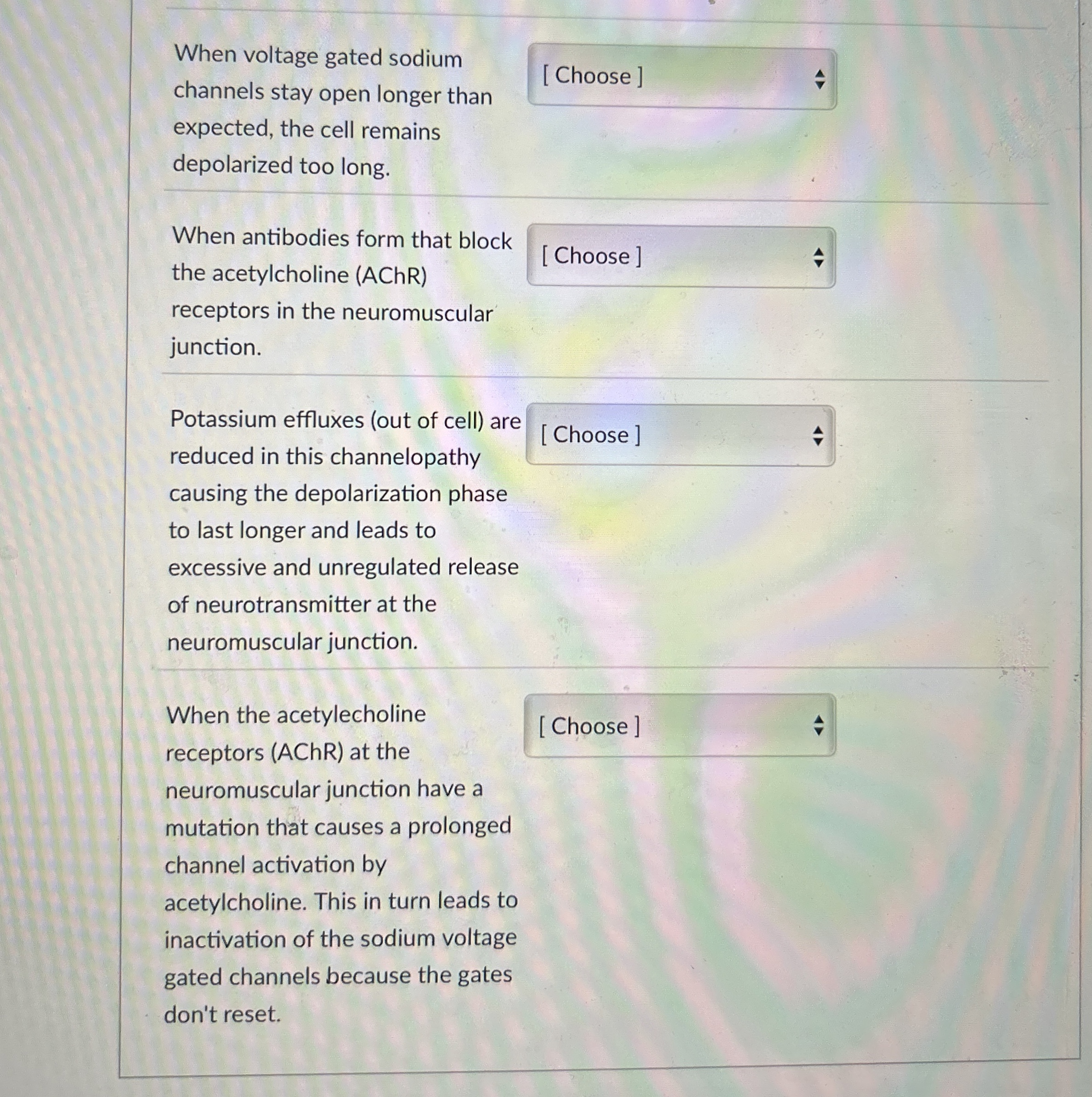 Solved When voltage gated sodium channels stay open longer | Chegg.com
