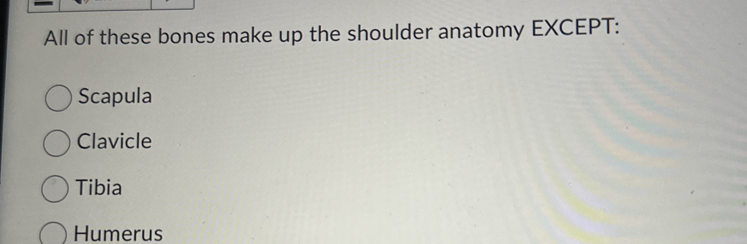 Solved All of these bones make up the shoulder anatomy | Chegg.com