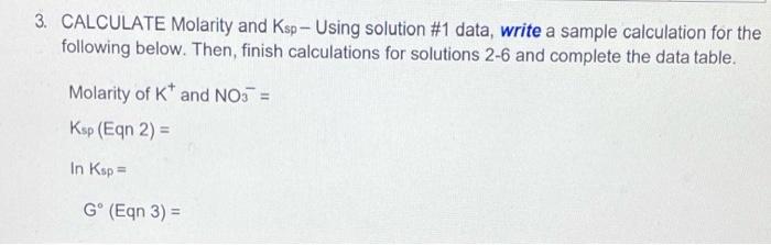 Solved DATA TABLES AND CALCULATIONS 1. Record Grams of KNO3 | Chegg.com