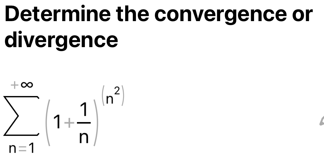 Solved Determine the convergence or | Chegg.com