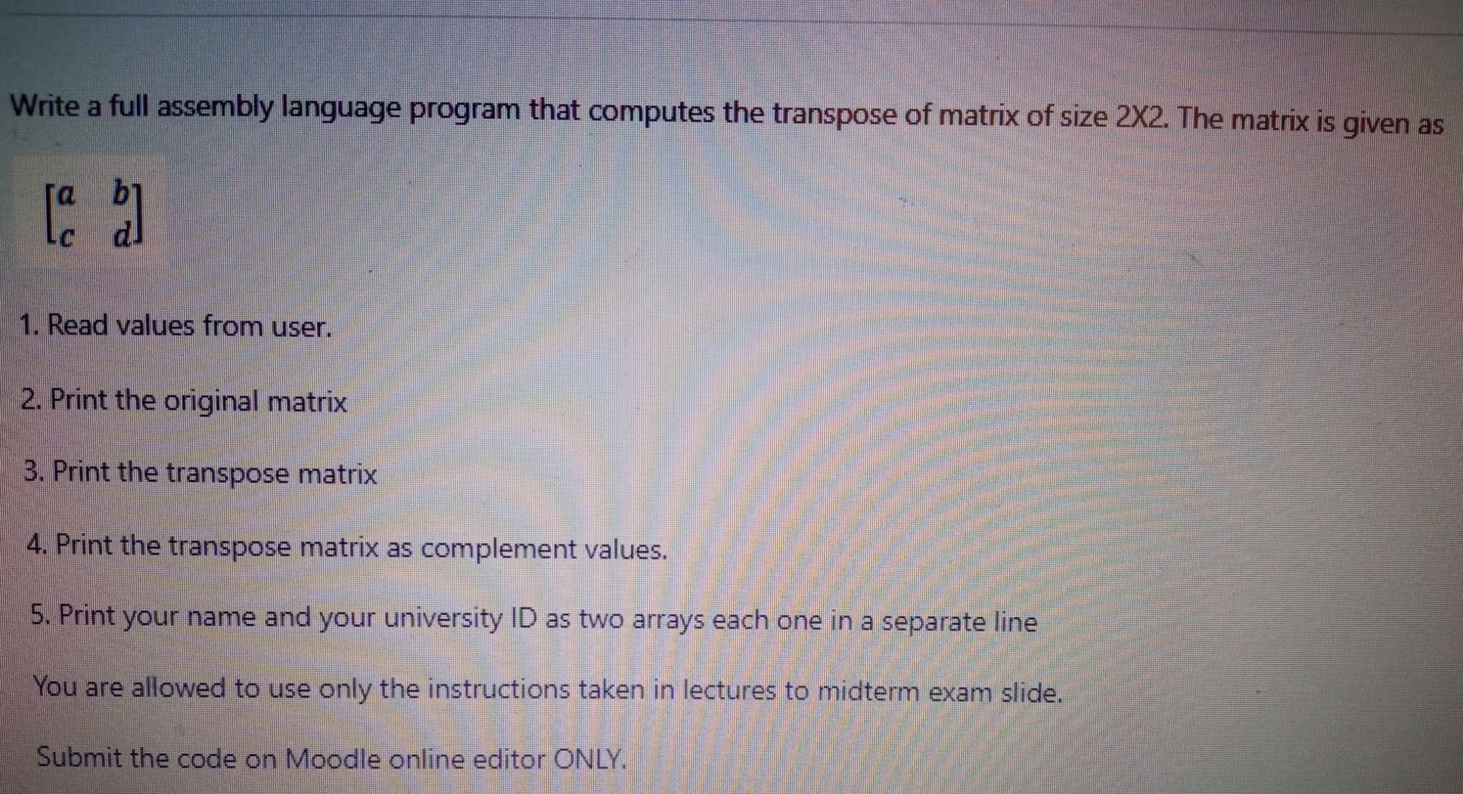 Solved Write a full assembly language program that computes | Chegg.com