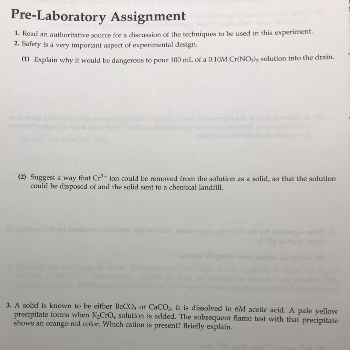 Pre-Laboratory Assignment 1. Read an authoritative | Chegg.com