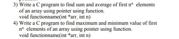 Solved 3) Write a C program to find sum and average of first | Chegg.com