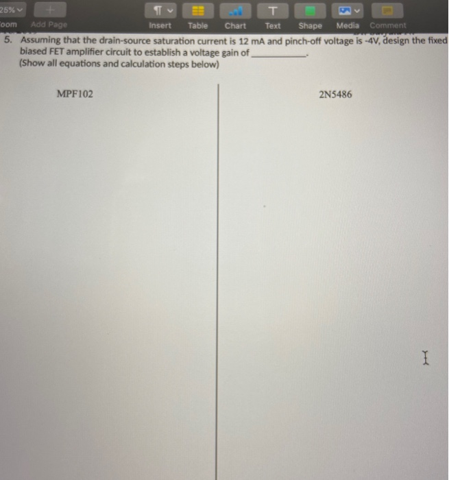 125% Zoom T EE T Add Page Insert Table Chart Text | Chegg.com