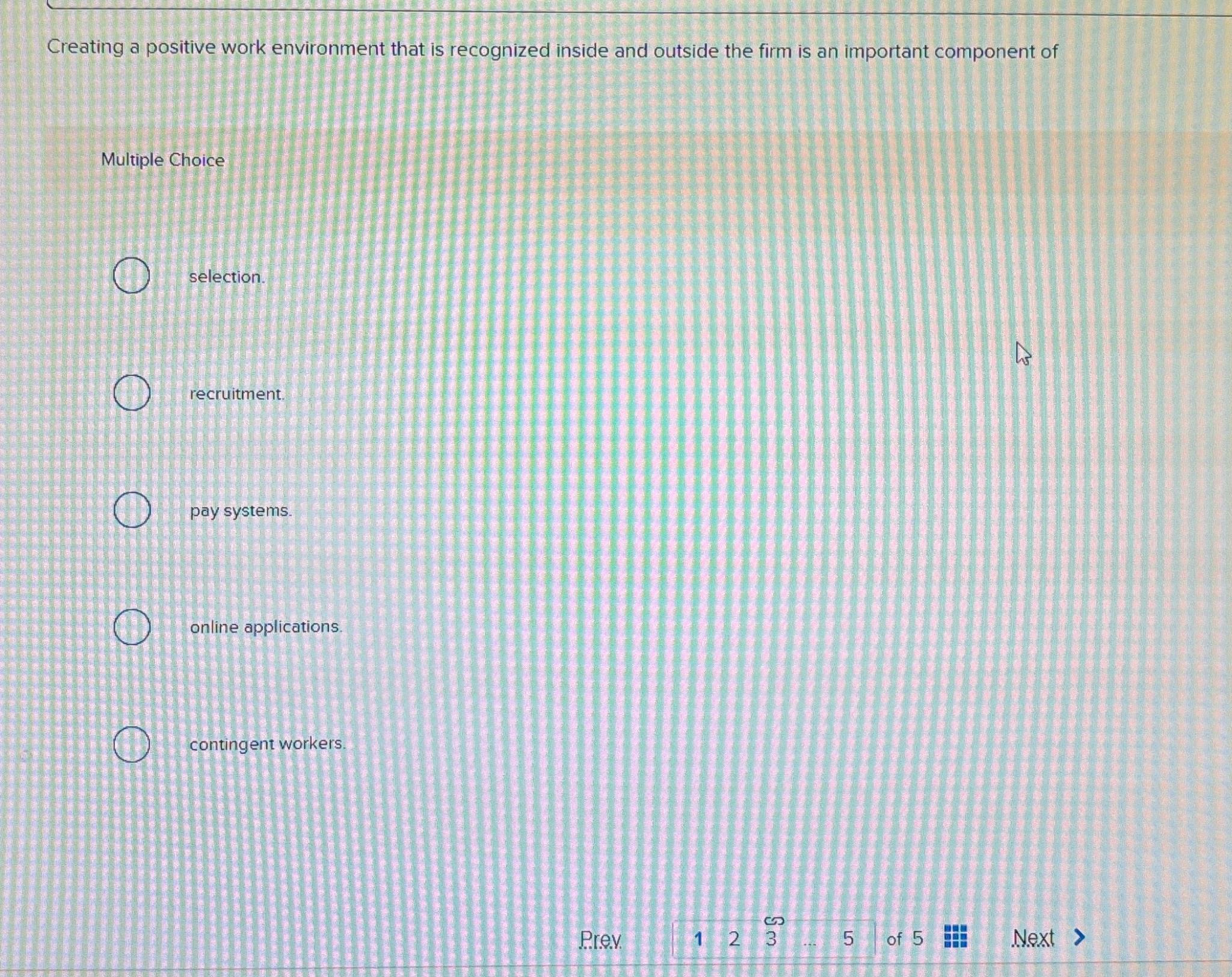 Solved Creating a positive work environment that is | Chegg.com