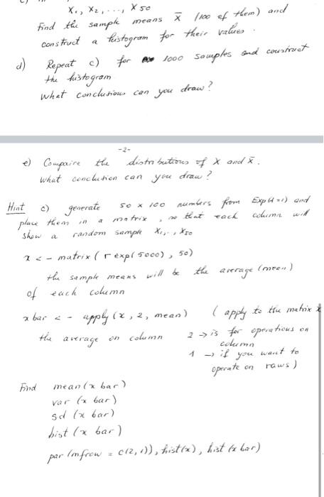 Solved [ex3] Let x6,x2,…,xn be a random sample taken from an | Chegg.com