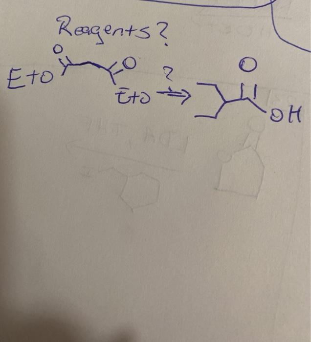 Solved Reagents? Etorno 2. Eto w OH | Chegg.com