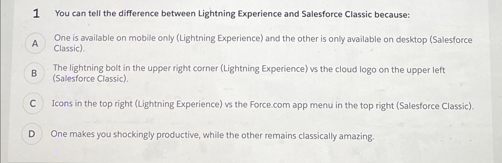 Solved 1 ﻿You can tell the difference between Lightning | Chegg.com
