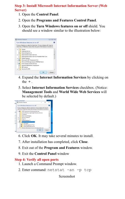 Solved The Windows Netstat command lists connection | Chegg.com