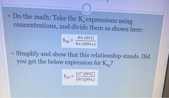 Solved • Do the math: Take the K, expressions using | Chegg.com