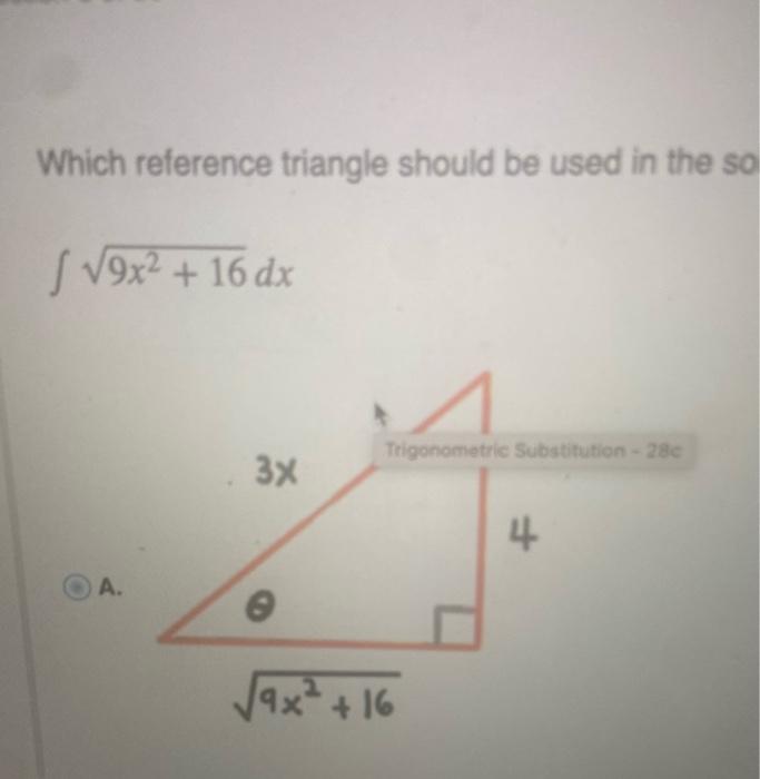 Solved when using reference triangles to solve integrals | Chegg.com