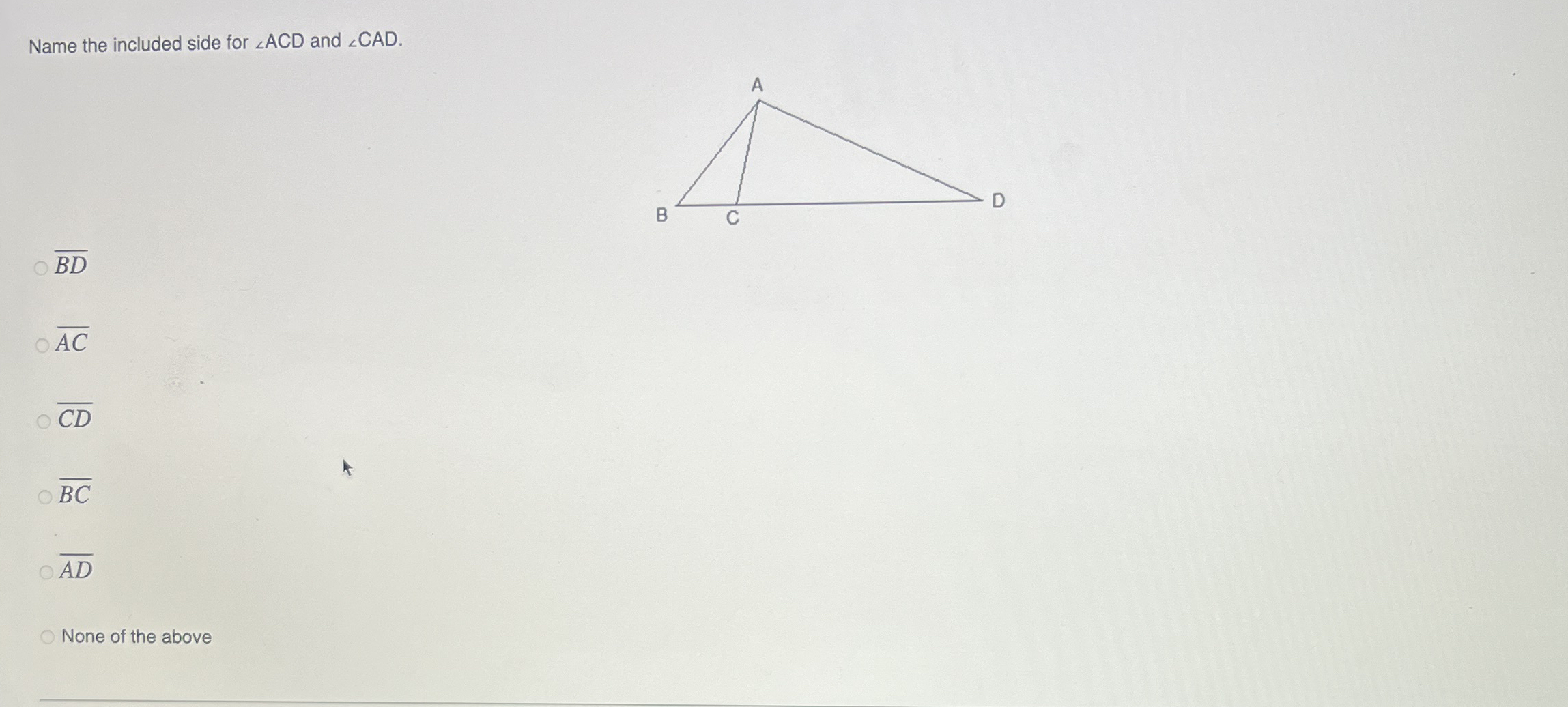 Question number 1.Congruent parts are indicated by | Chegg.com