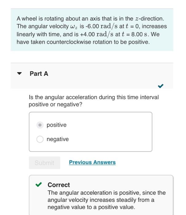 Solved A wheel is rotating about an axis that is in the | Chegg.com