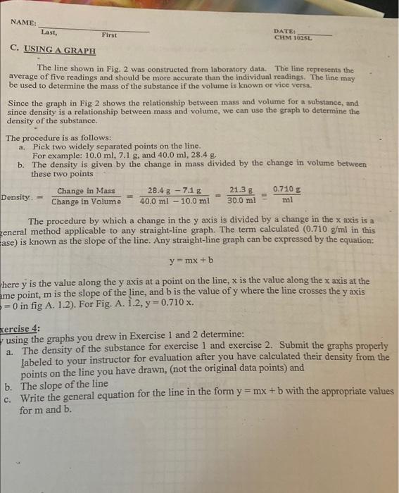 Solved A. READING A GRAPH: A graph is a visual display of | Chegg.com