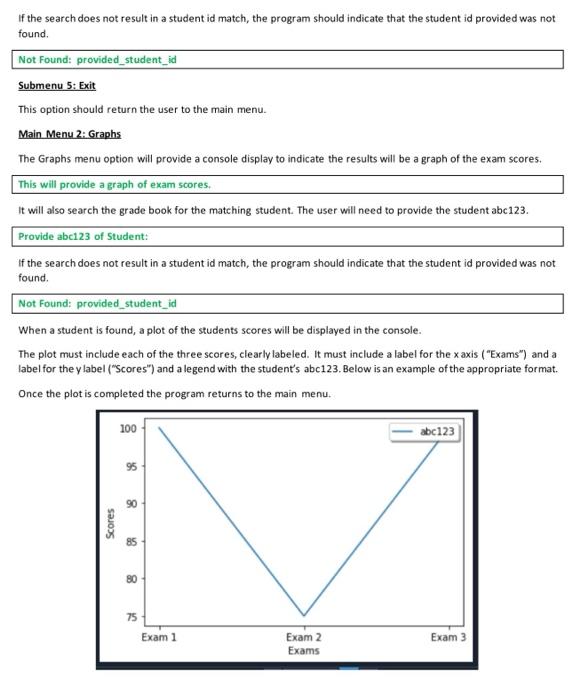 Solved Once the instructor/user selects a correct menu | Chegg.com