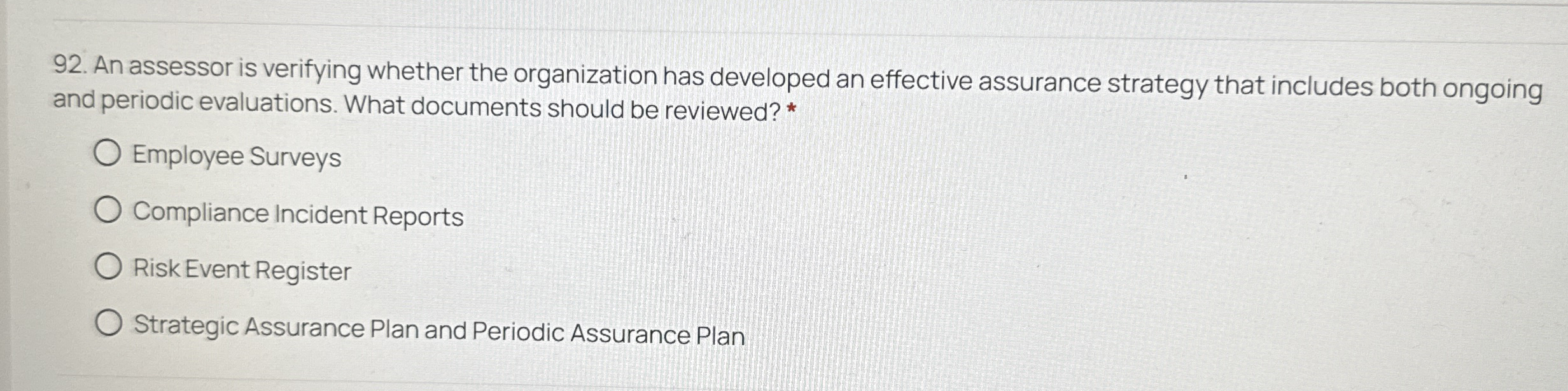 Solved An assessor is verifying whether the organization has | Chegg.com Solved An assessor is verifying whether the organization has | Chegg.com