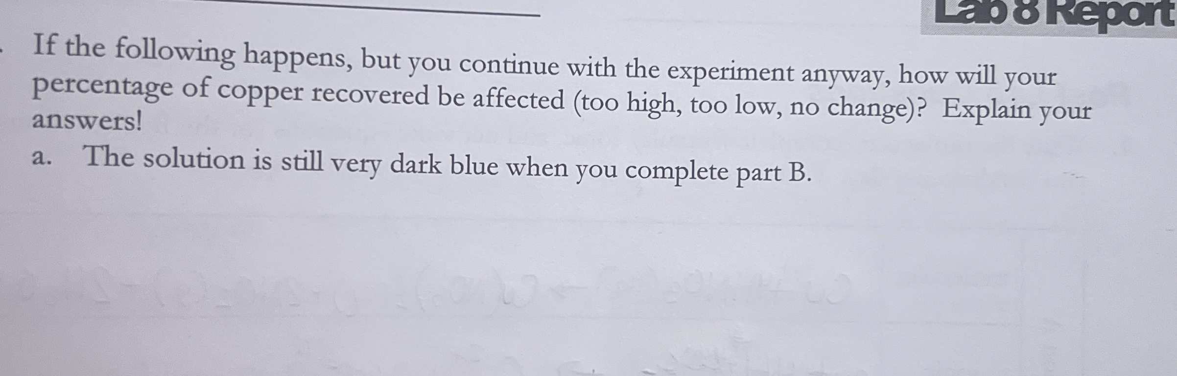 Solved If the following happens, but you continue with the | Chegg.com