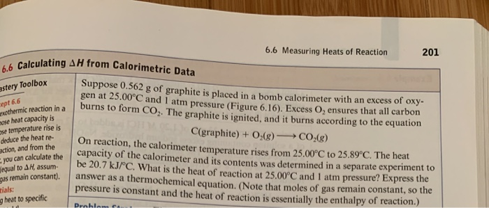 Solved 6.6 Measuring Heats of Reaction 201 calculating AH | Chegg.com
