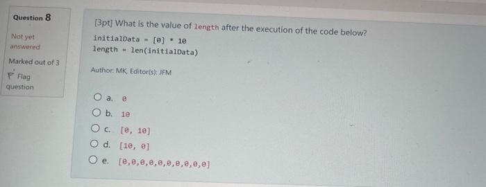 Solved [3pt] What is the value of Guestlist after the | Chegg.com