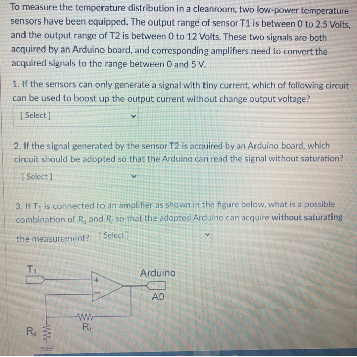 To measure the temperature distribution in a | Chegg.com