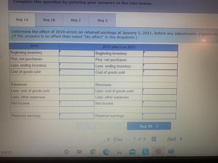 Solved Exercise 20-19 (Algo) Error correction; inventory | Chegg.com