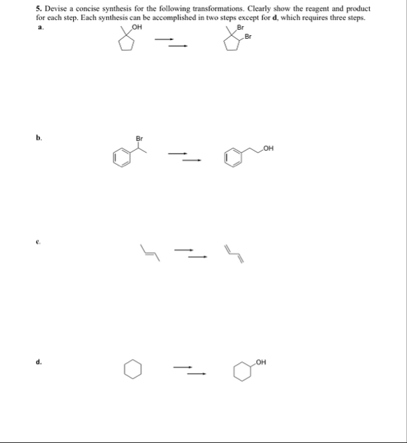 Solved Devise a concise synthesis for the following | Chegg.com