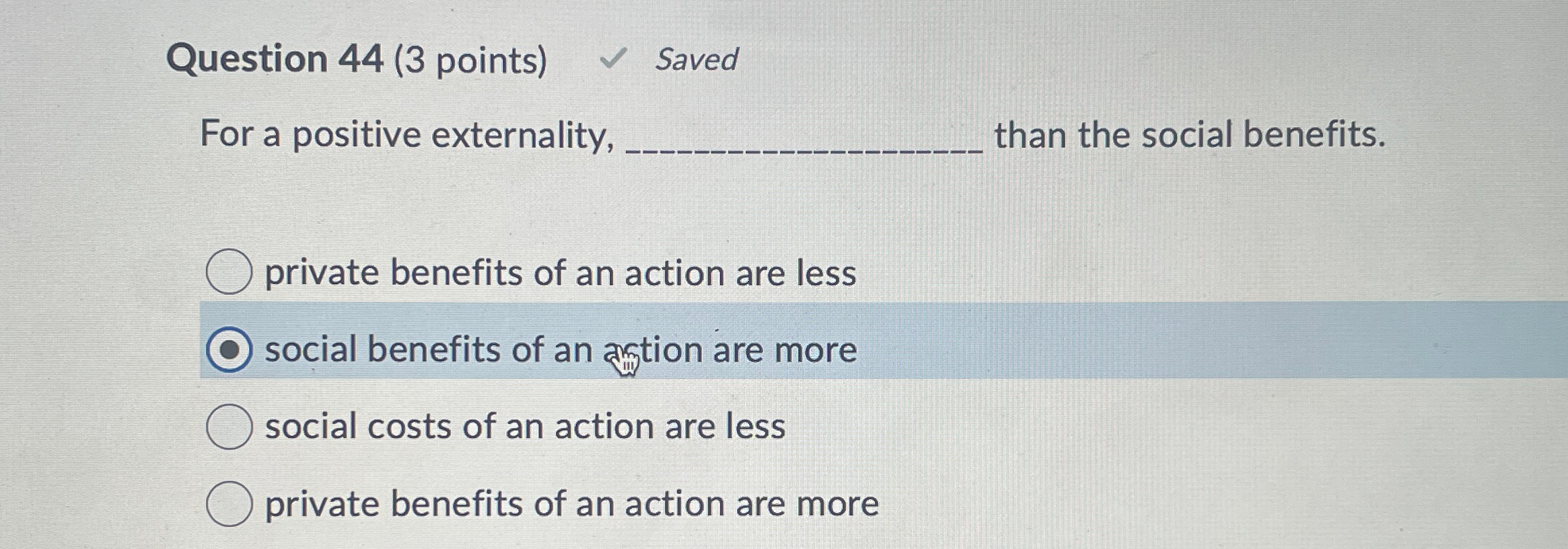 Solved Question 44 (3 ﻿points) ﻿SavedFor a positive | Chegg.com