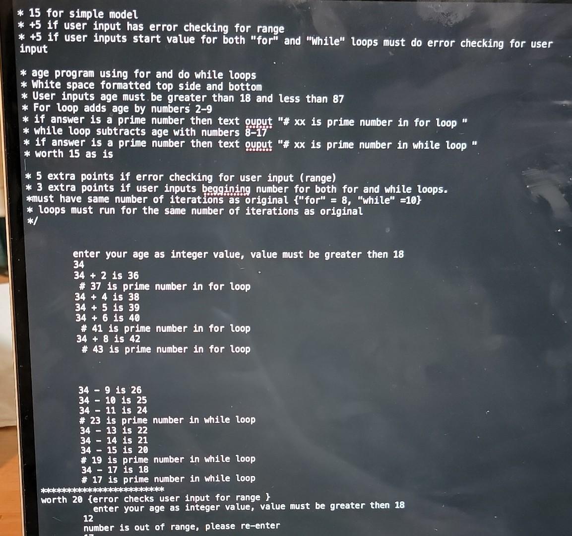 Solved code must be in C include a picture of your code 👍 | Chegg.com