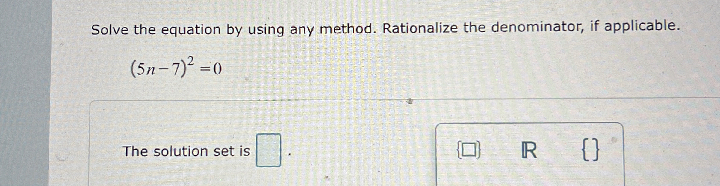 Solved Solve the equation by using any method. Rationalize | Chegg.com