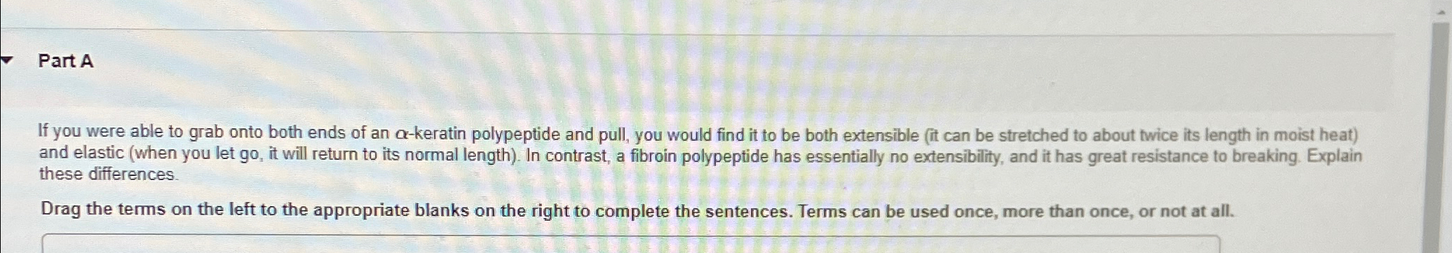 Solved Part AIf you were able to grab onto both ends of an | Chegg.com