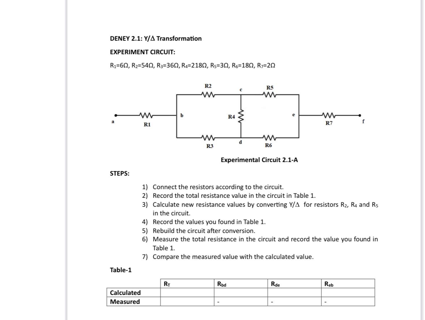 Solved fill the table calculated and measured and also | Chegg.com